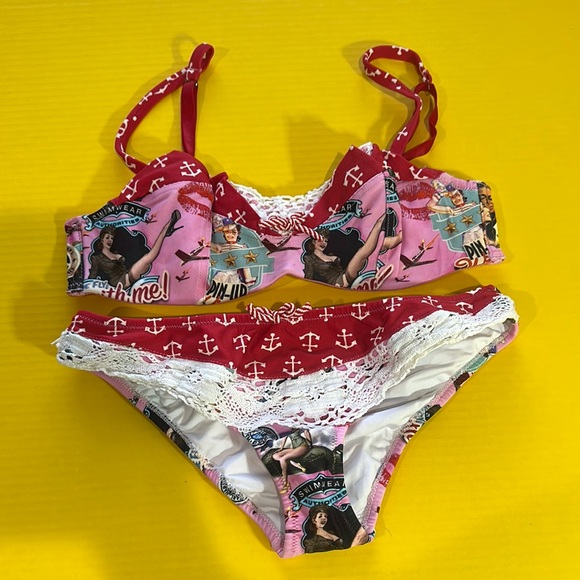 Agua Bendita | Swim | Agua Bendita Retro Pinup Bikini Set | Poshmark
